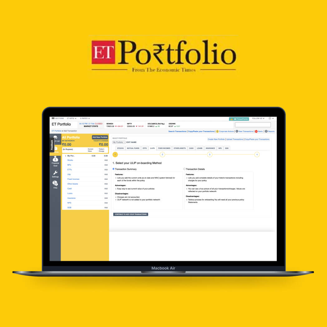 Portfolio Manager Fintech App | Success Story